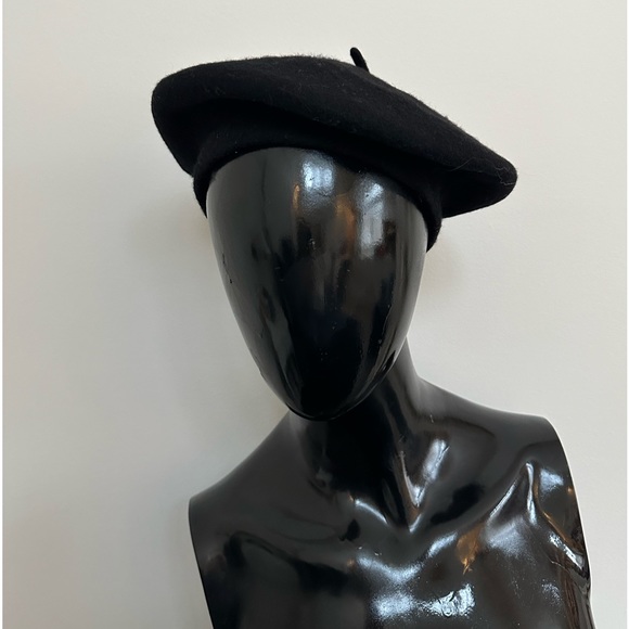 wool cap | Accessories | Vintage Wool Cap Hat In Black Flat Cap | Poshmark